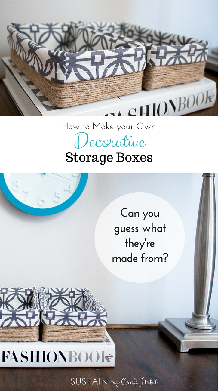 Upcycling a Tissue Box into a DIY Decorative Storage Box – Sustain My ...