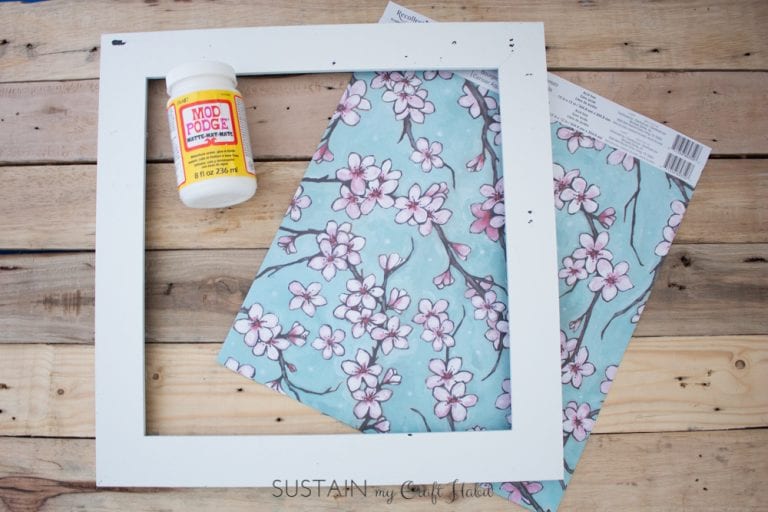 Easily Upcycling a Photo Frame with Mod Podge: #12MonthsofDIY – Sustain ...
