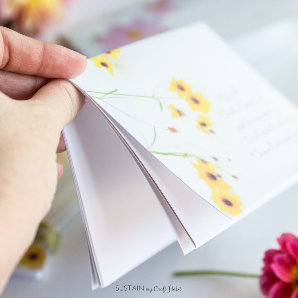 How to make your own miniature DIY Floral Notebooks – Sustain My Craft ...