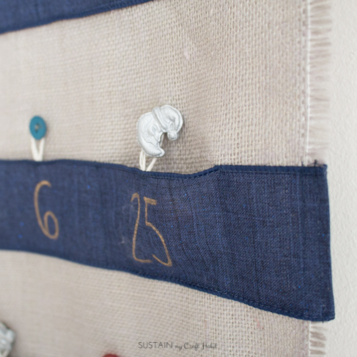 Easy DIY Advent Calendar with Ribbon and Burlap: #12MonthsofDIY ...