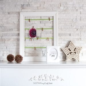 Pretty Photo Display with Felt Flowers – Sustain My Craft Habit