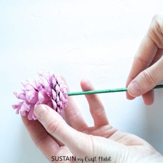 How to Make Pine Cone Flowers (with Video!) – Sustain My Craft Habit