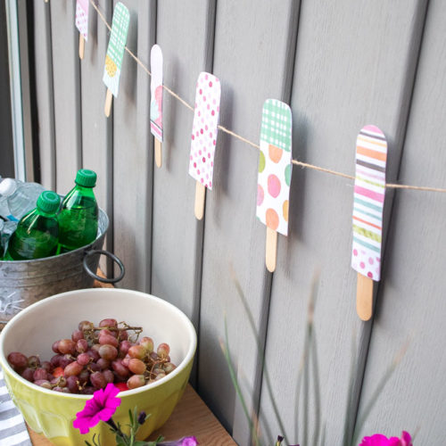 Colorful Summer Garland with Paper Popsicles – Sustain My Craft Habit