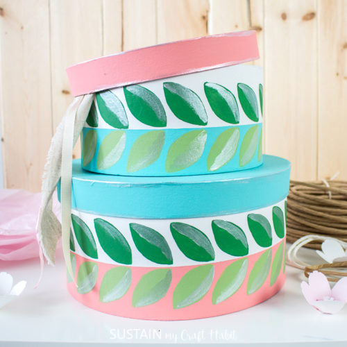 Modern Retro Painted Craft Hat Boxes – Sustain My Craft Habit
