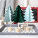 DIY Felt 3D Christmas Tree Decor – Sustain My Craft Habit