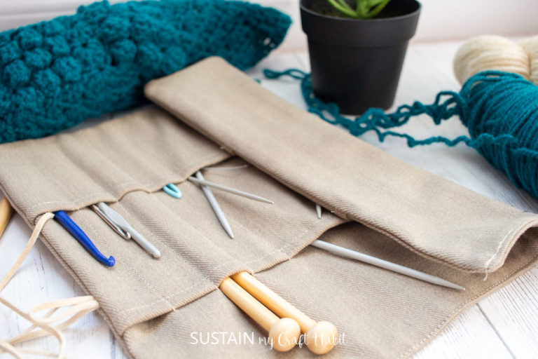 How to Sew a Knitting Needle Organizer (Free Pattern) – Sustain My ...