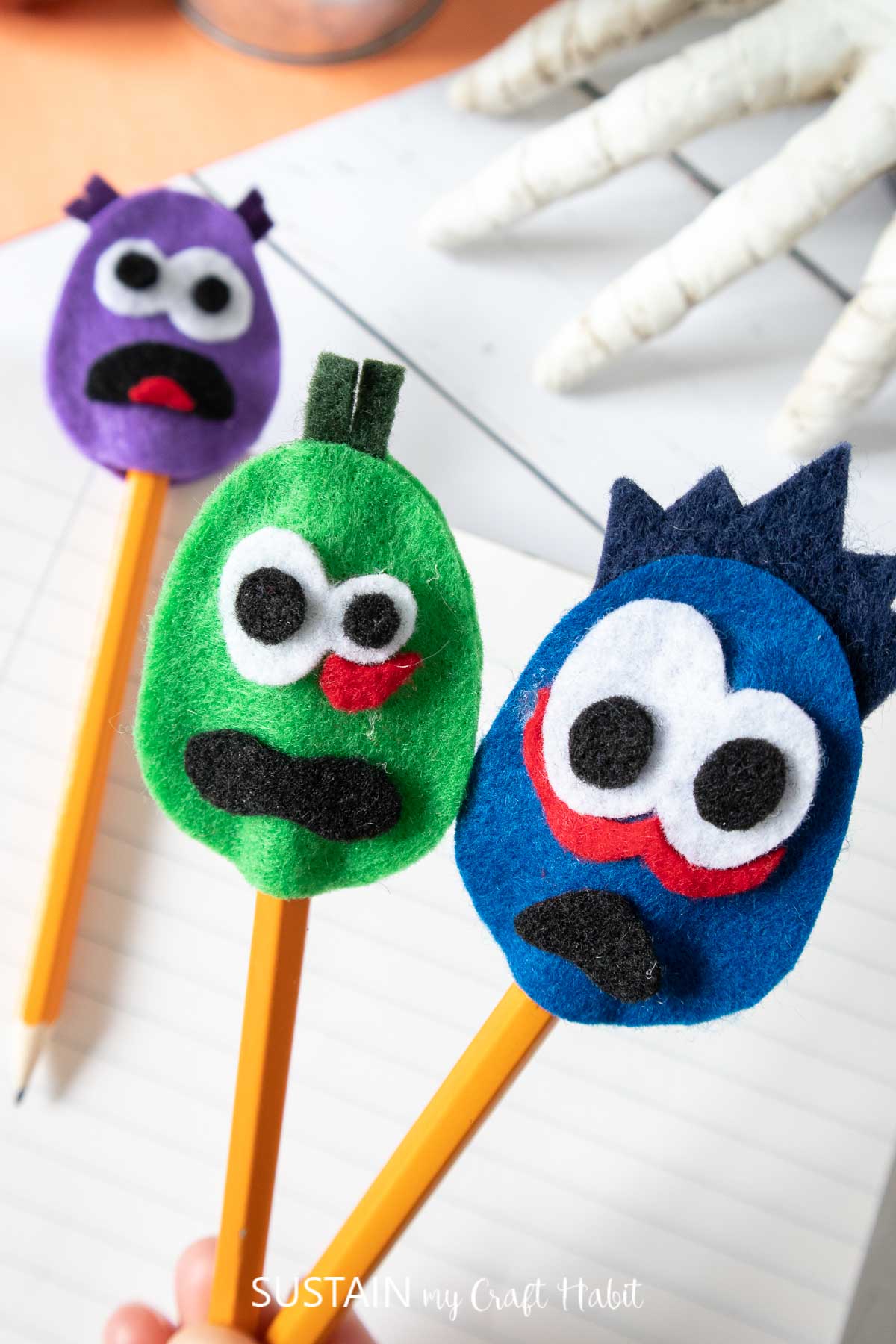 DIY Halloween Pencil Toppers – Sustain My Craft Habit