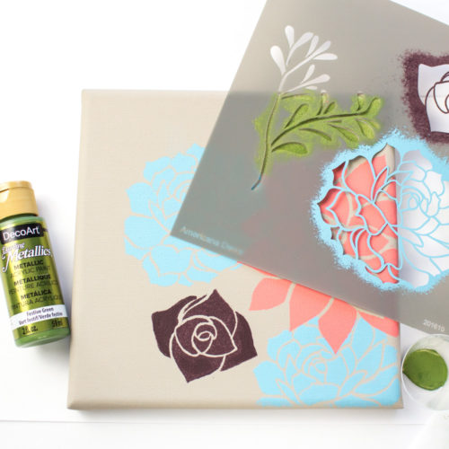 Making Canvas Stencil Art – Sustain My Craft Habit