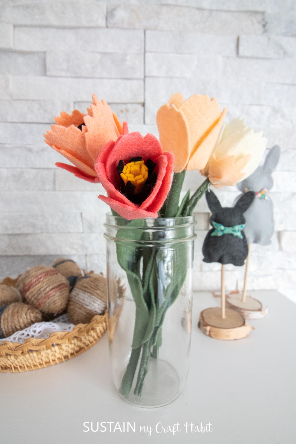 Making Beautiful Felt Tulips – Sustain My Craft Habit