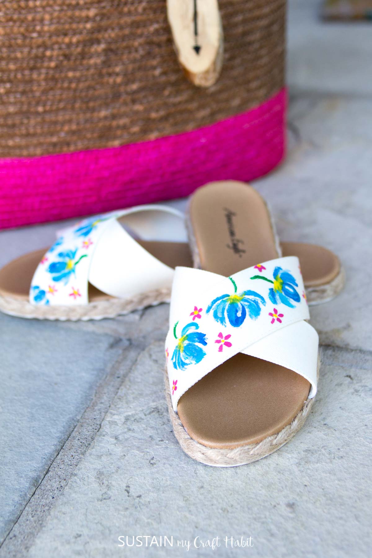 DIY Pretty Painted Sandals – Sustain My Craft Habit