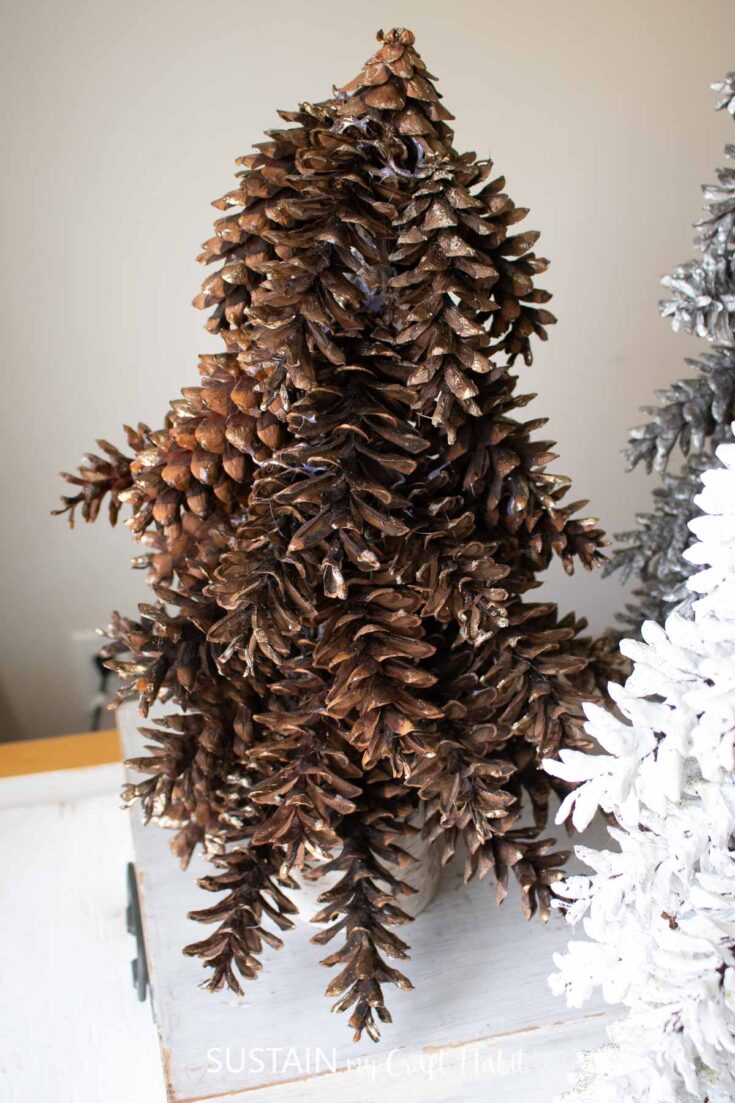 How to Make Easy Pine Cone Christmas Trees – Sustain My Craft Habit