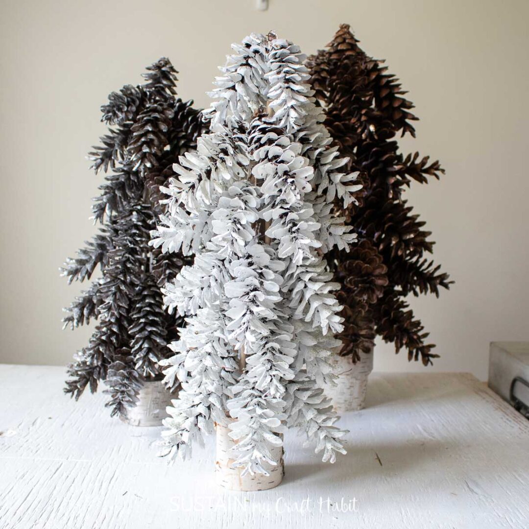 Lovely Homemade Pine Cone Christmas Tree Ornaments – Sustain My Craft Habit