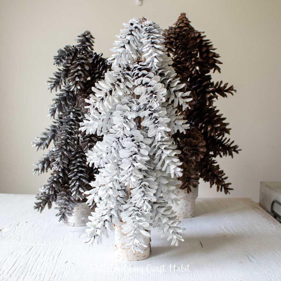 Lovely Homemade Pine Cone Christmas Tree Ornaments – Sustain My Craft Habit