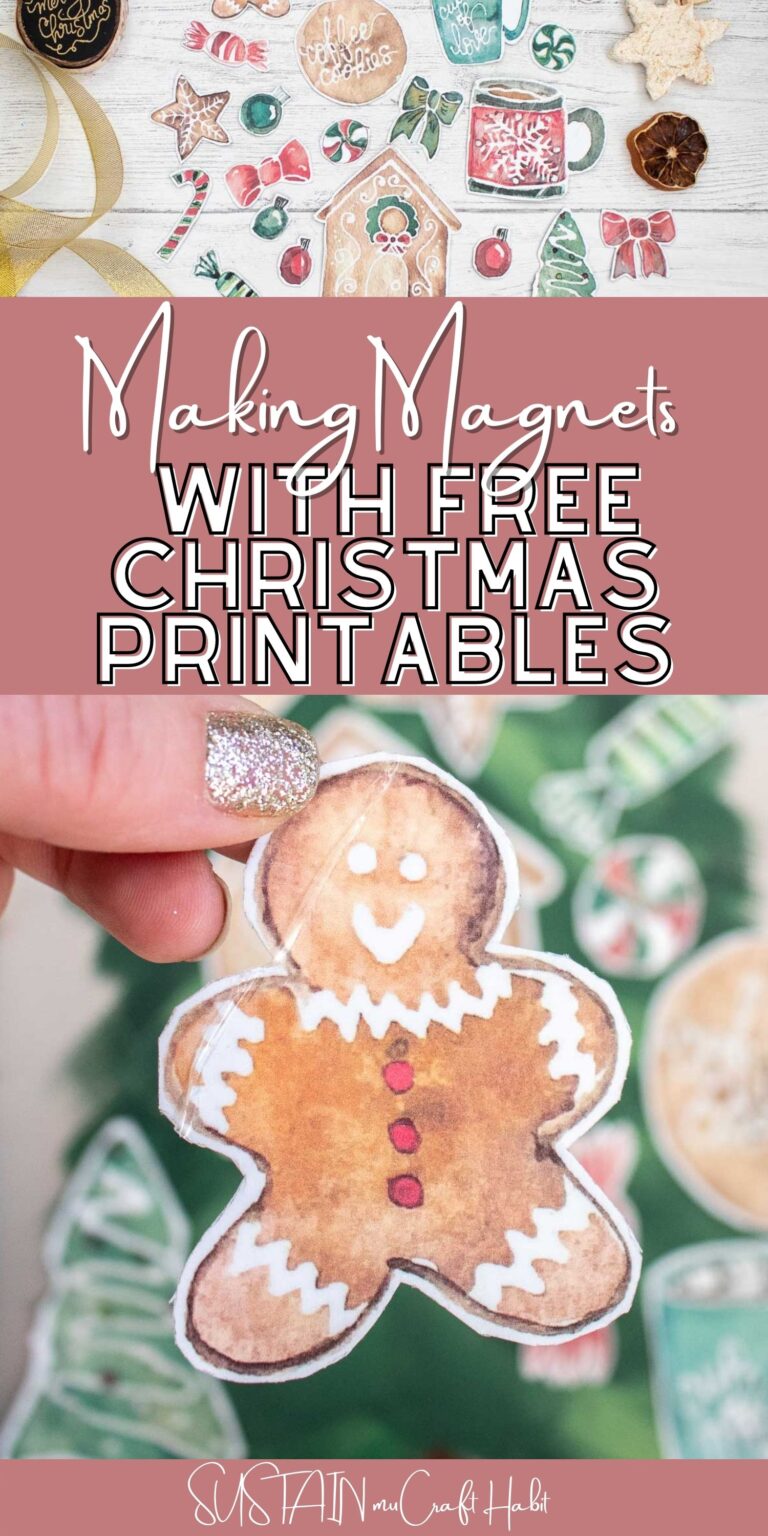 Making Magnets with Christmas Printables – Sustain My Craft Habit