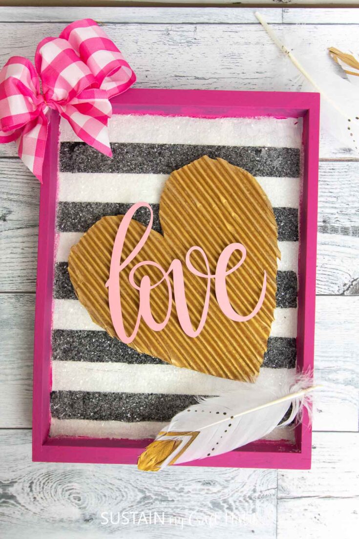 How to Craft a Lovely Cardboard Heart Sign – Sustain My Craft Habit