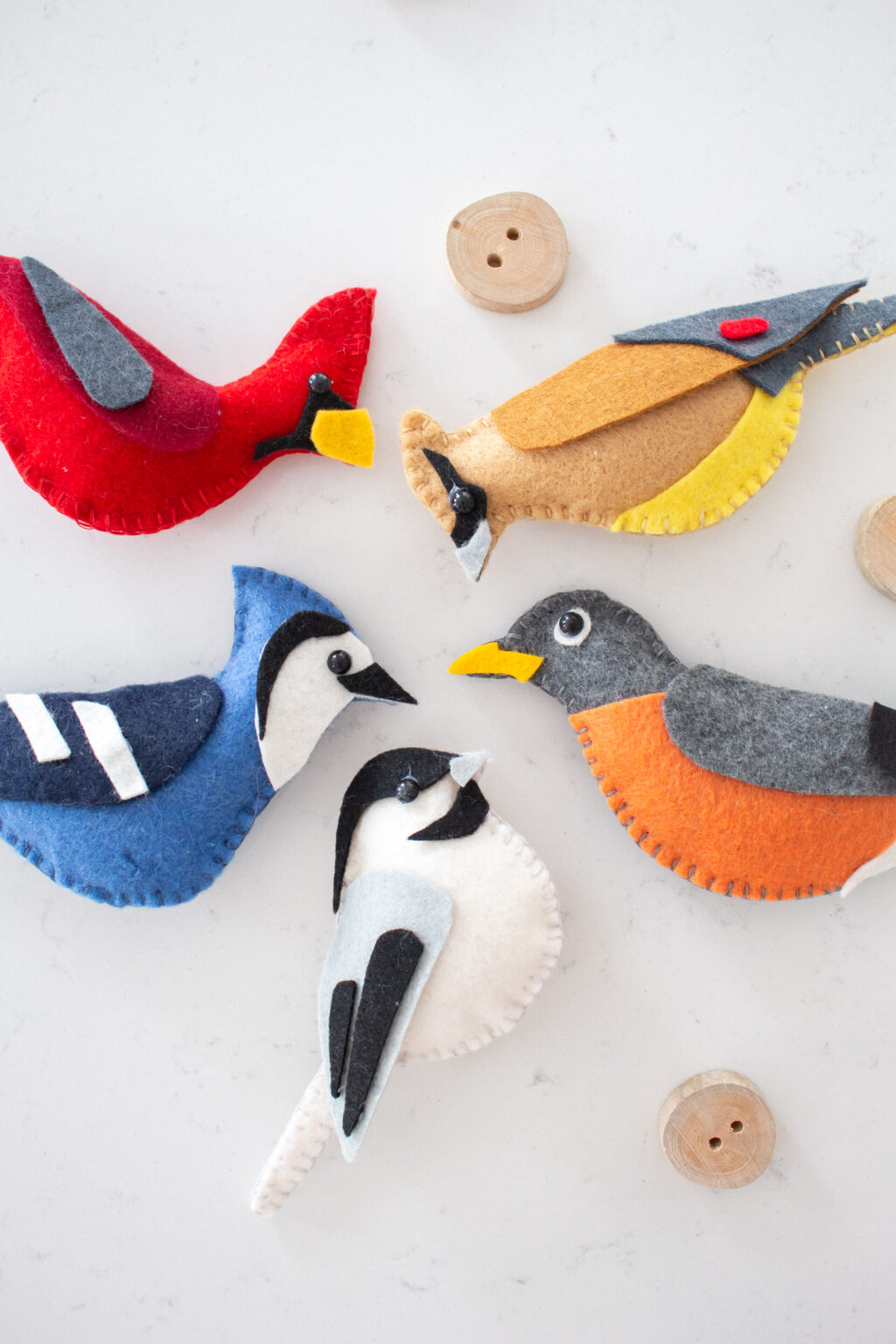 Making Felt Birds with Printable Patterns – Sustain My Craft Habit