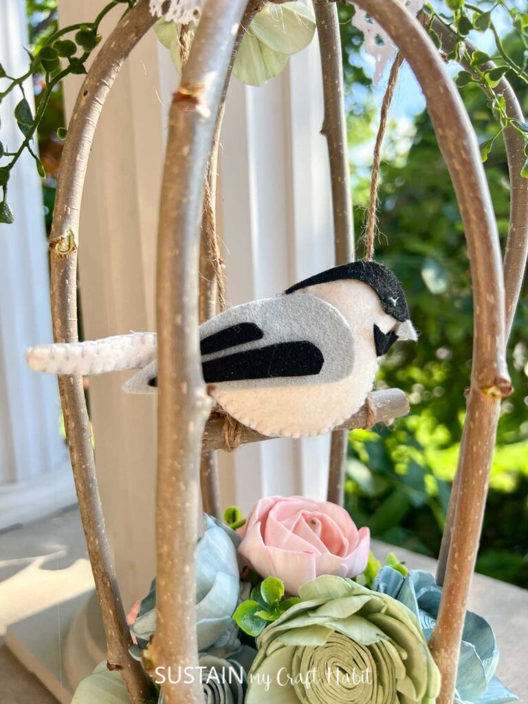 Crafting a Decorative Birdcage with Twigs – Sustain My Craft Habit