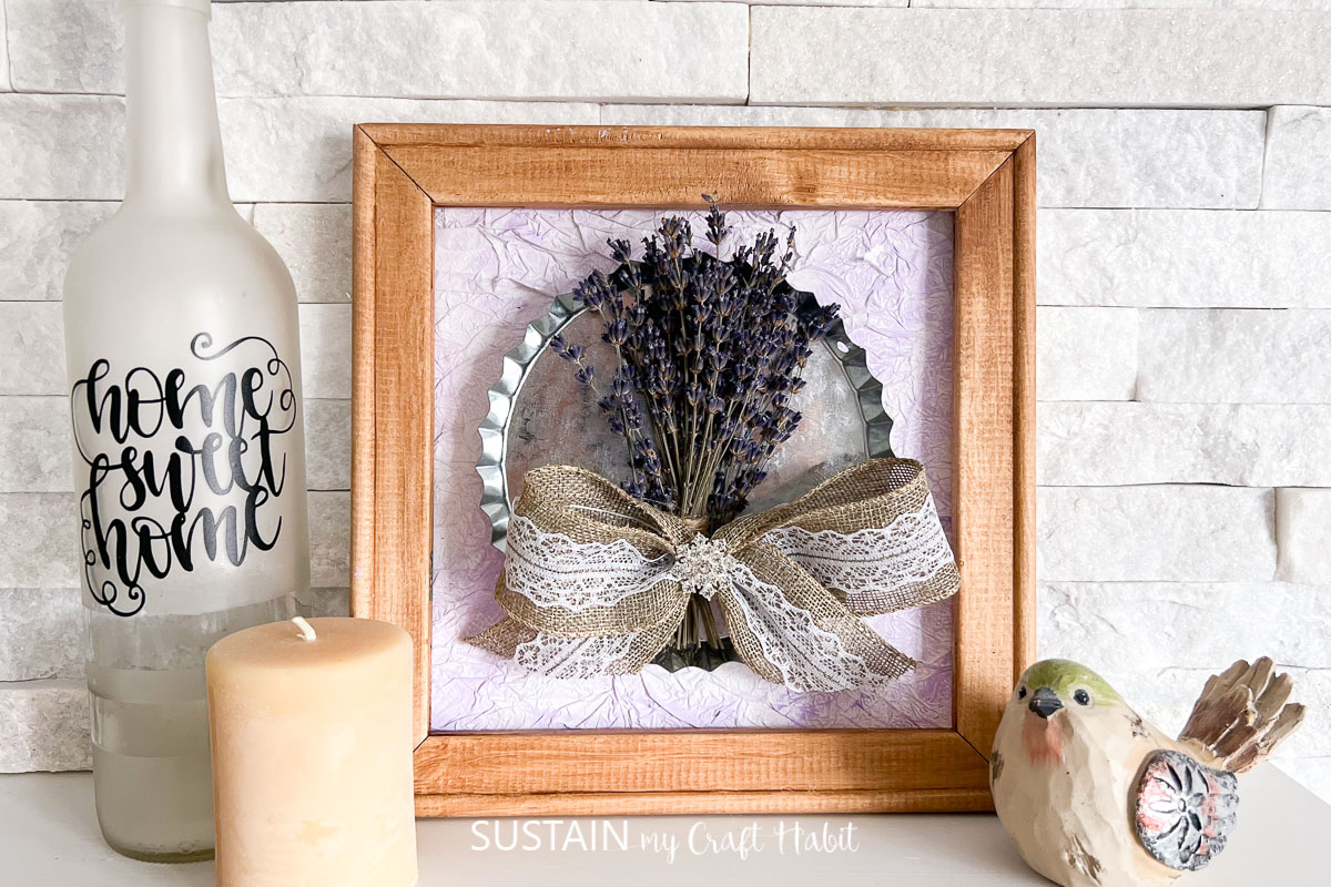 Reverse Canvas Craft with Dried Lavender – Sustain My Craft Habit