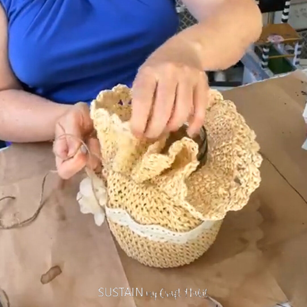 Straw Hat Craft with Dried Lavender – Sustain My Craft Habit