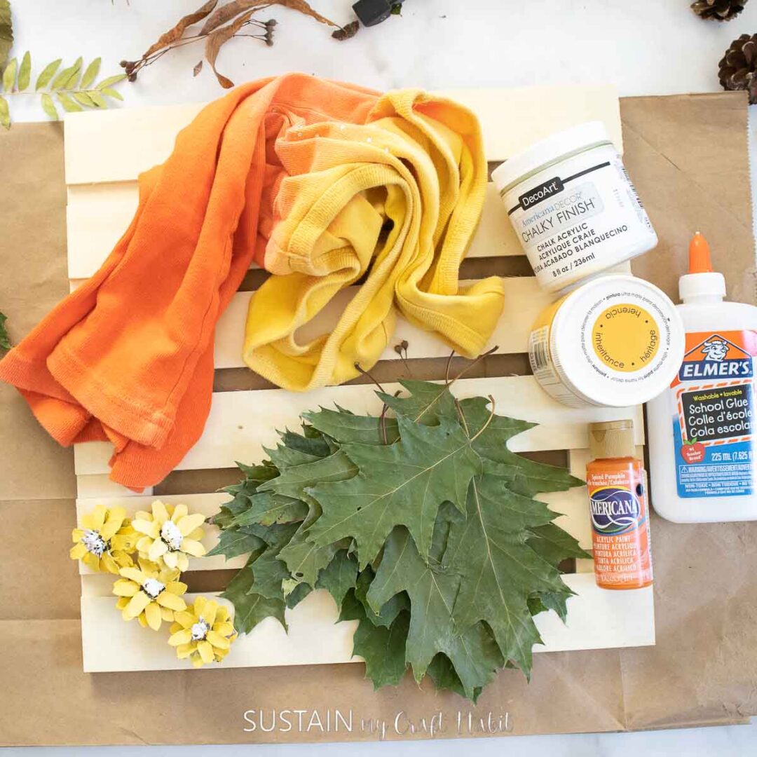 DIY Fall Gnome Decor using Pressed Leaves – Sustain My Craft Habit