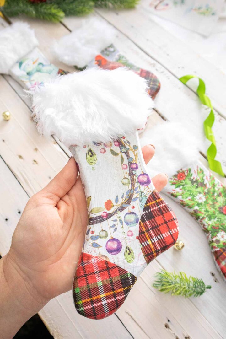 Upcycled Wooden Christmas Stocking Craft – Sustain My Craft Habit