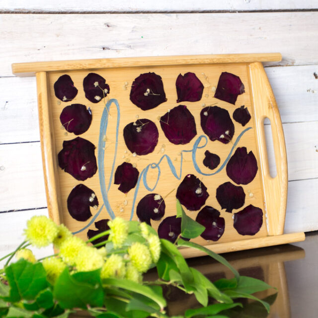 Repurposed Silver Platter Thankful Sign – Sustain My Craft Habit