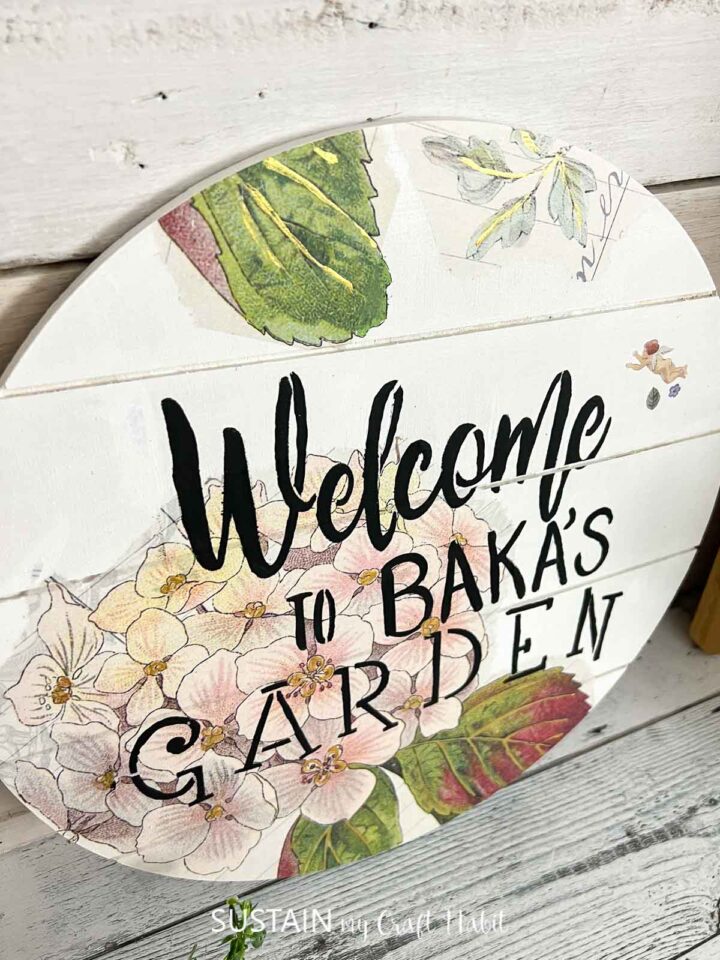 Cute DIY Garden Sign Idea – Sustain My Craft Habit