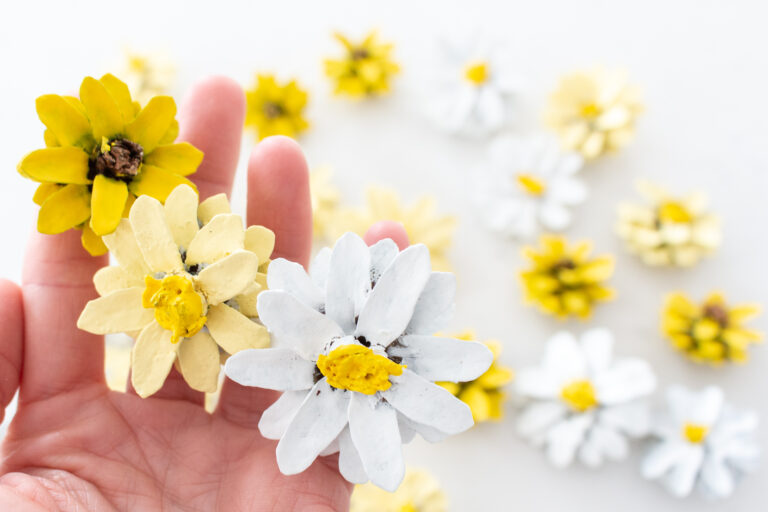 Decorative DIY Pinecone Flower Garden Craft – Sustain My Craft Habit