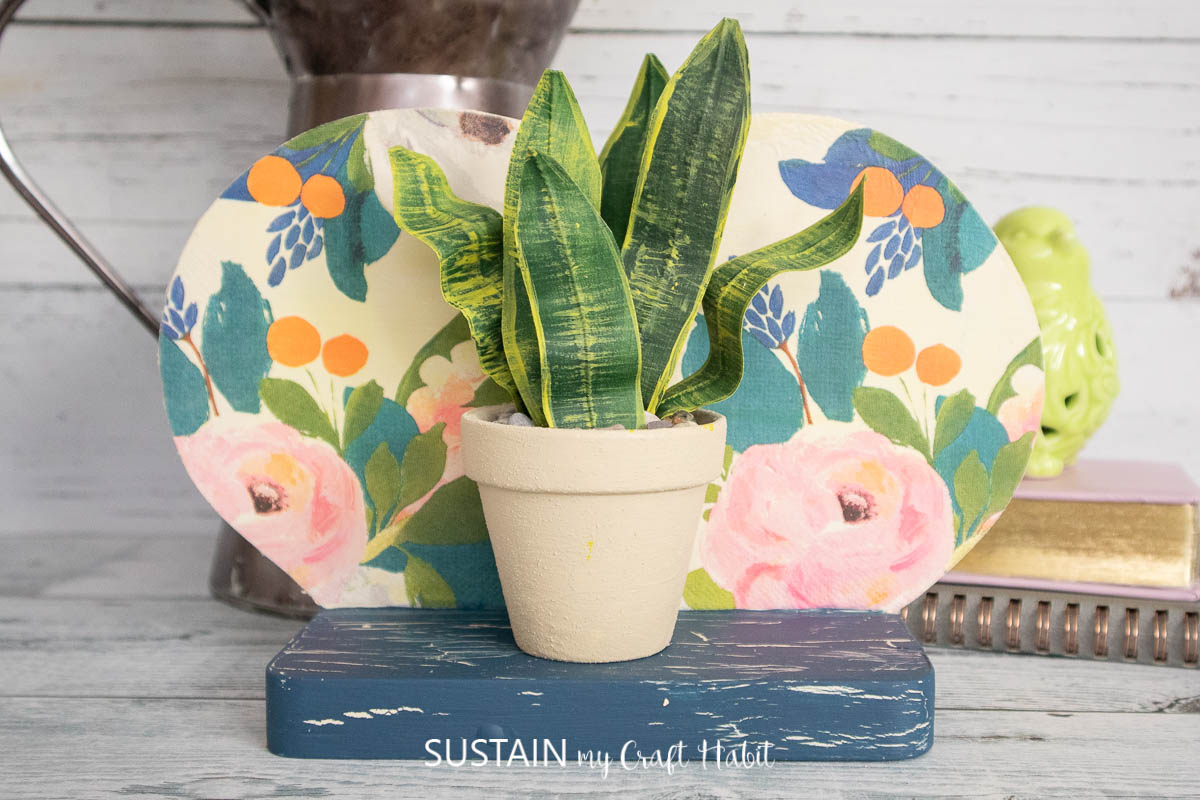 Mini DIY Snake Plant with Masking Tape – Sustain My Craft Habit