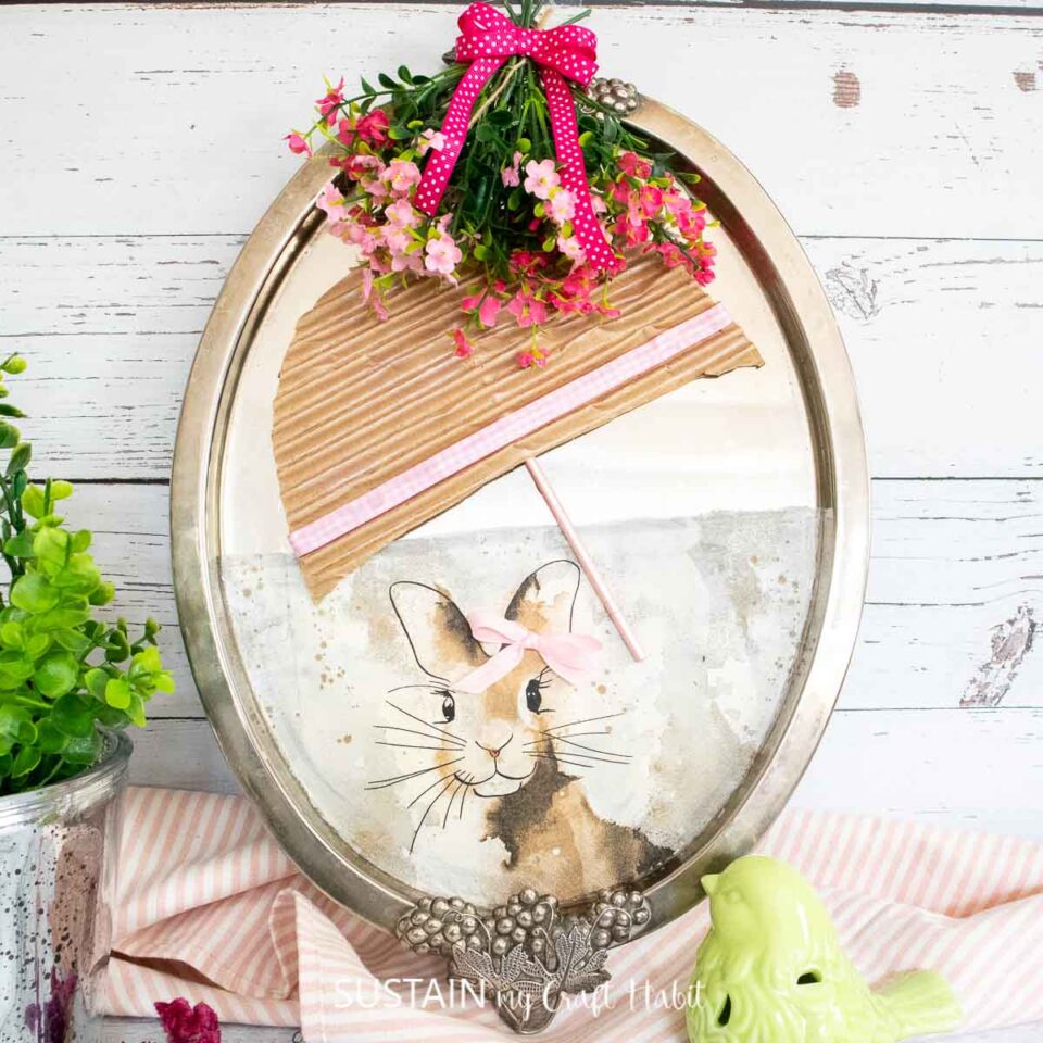 How to Decoupage on Thrifted Silver Trays – Sustain My Craft Habit