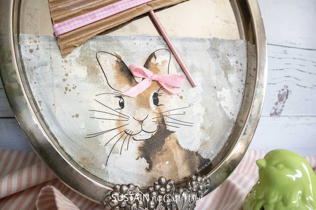 Upcycled Silver Platter Spring Decor Idea – Sustain My Craft Habit