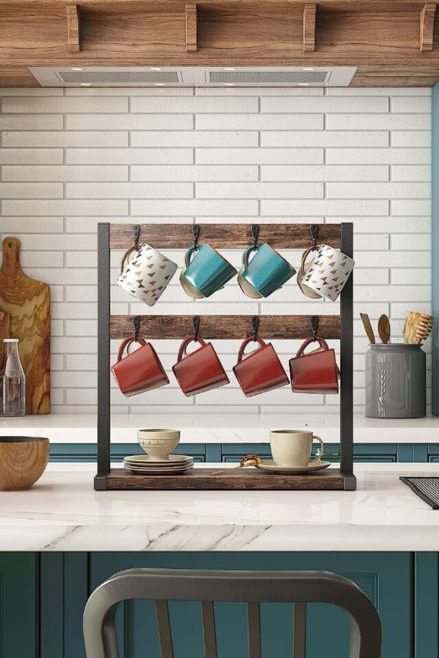 24 Creative Coffee Mug Storage Ideas (to make or buy) – Sustain My ...