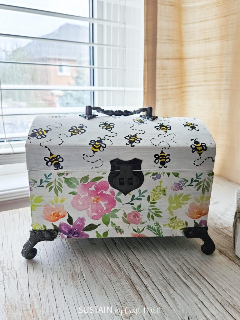 Bumble Bee Upcycled Box Craft