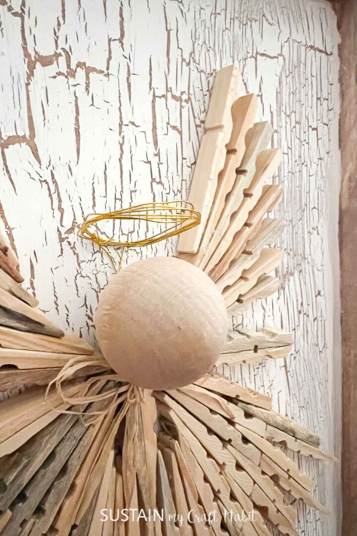 How to Make a Clothespin Angel (with Free Template) – Sustain My Craft Habit