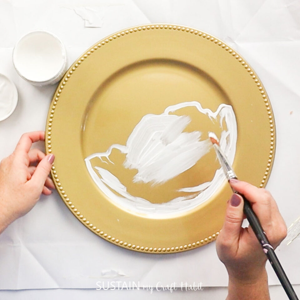 Fall Harvest Dollar Store Charger Craft – Sustain My Craft Habit