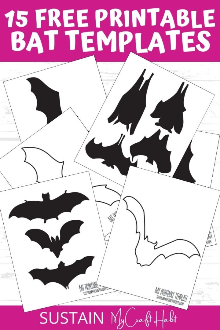 15 Free Printable Bat Templates and Stencils – Sustain My Craft Habit