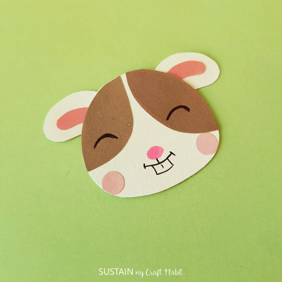 Happy Hamster Printable Bookmark Craft