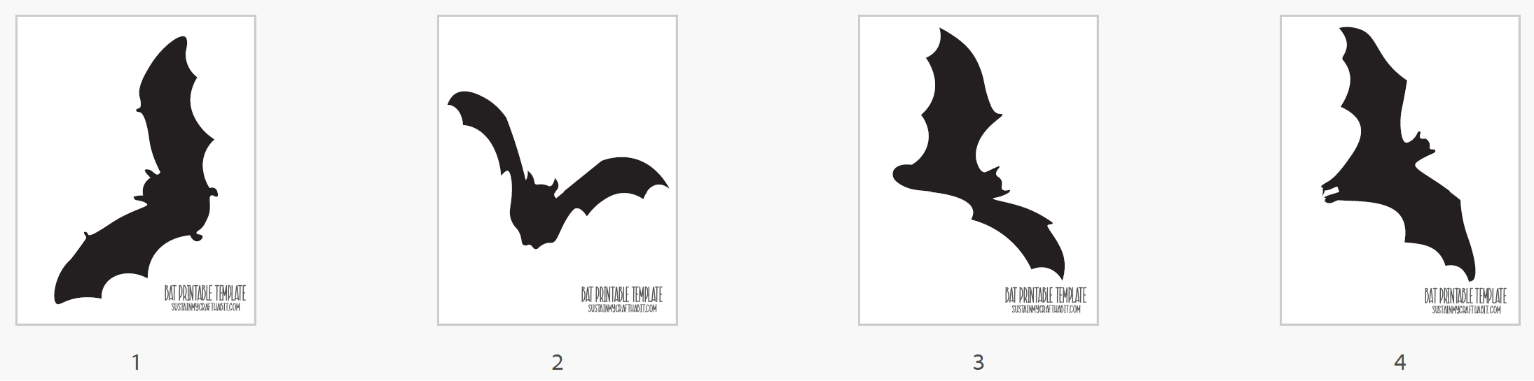 15 Free Printable Bat Templates and Stencils – Sustain My Craft Habit