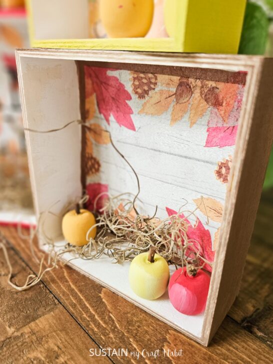 Fall Trinket Box Craft with Napkins – Sustain My Craft Habit