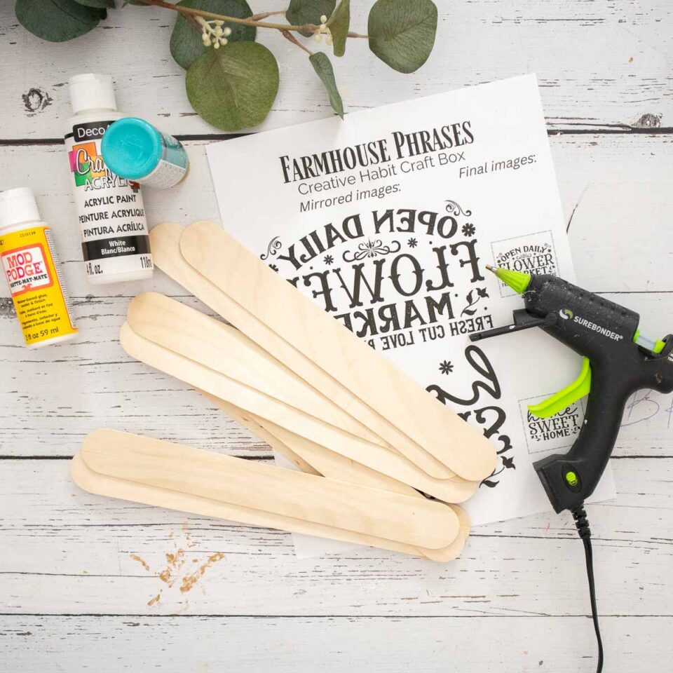 DIY Image Transfer to Wood: A Popsicle Stick Sign