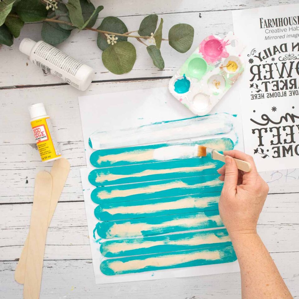 DIY Image Transfer to Wood: A Popsicle Stick Sign