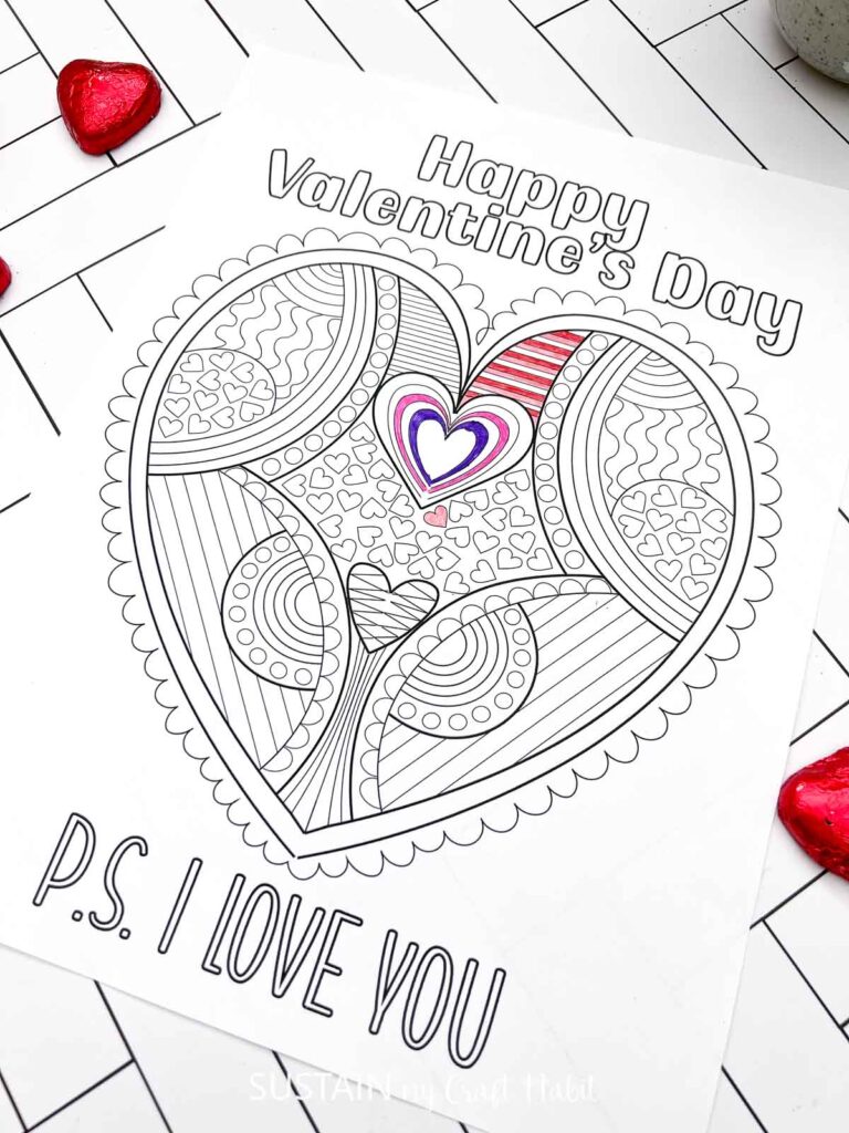Free Valentine’s Day Coloring Page