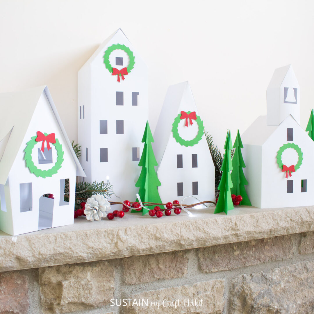 Making a 3D Paper Village with Cricut Venture – Sustain My Craft Habit