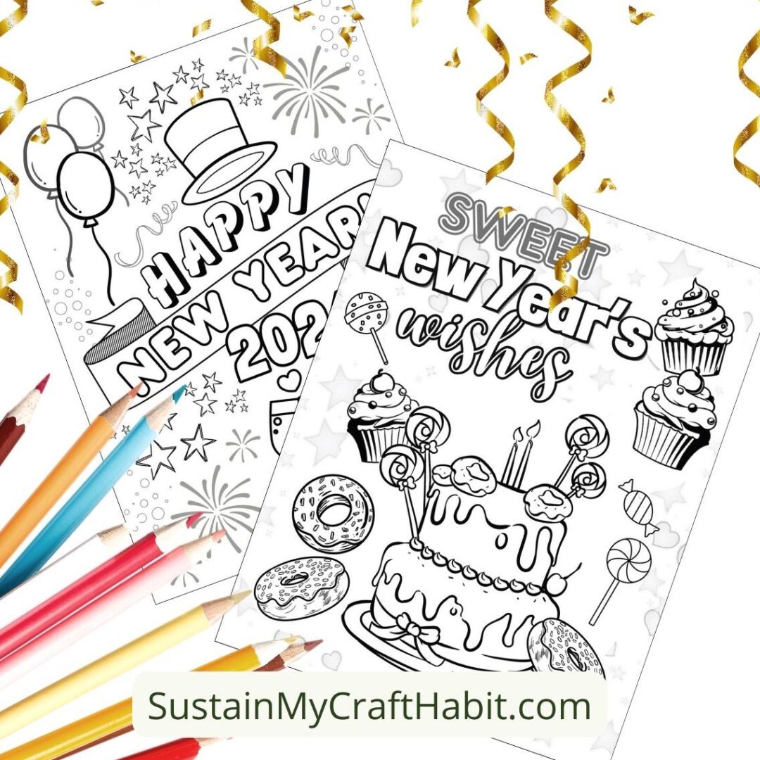 2025 Happy New Year Banner Printable – Sustain My Craft Habit
