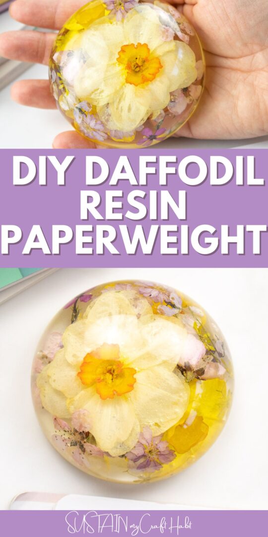 DIY Daffodil Resin Paperweight – Sustain My Craft Habit