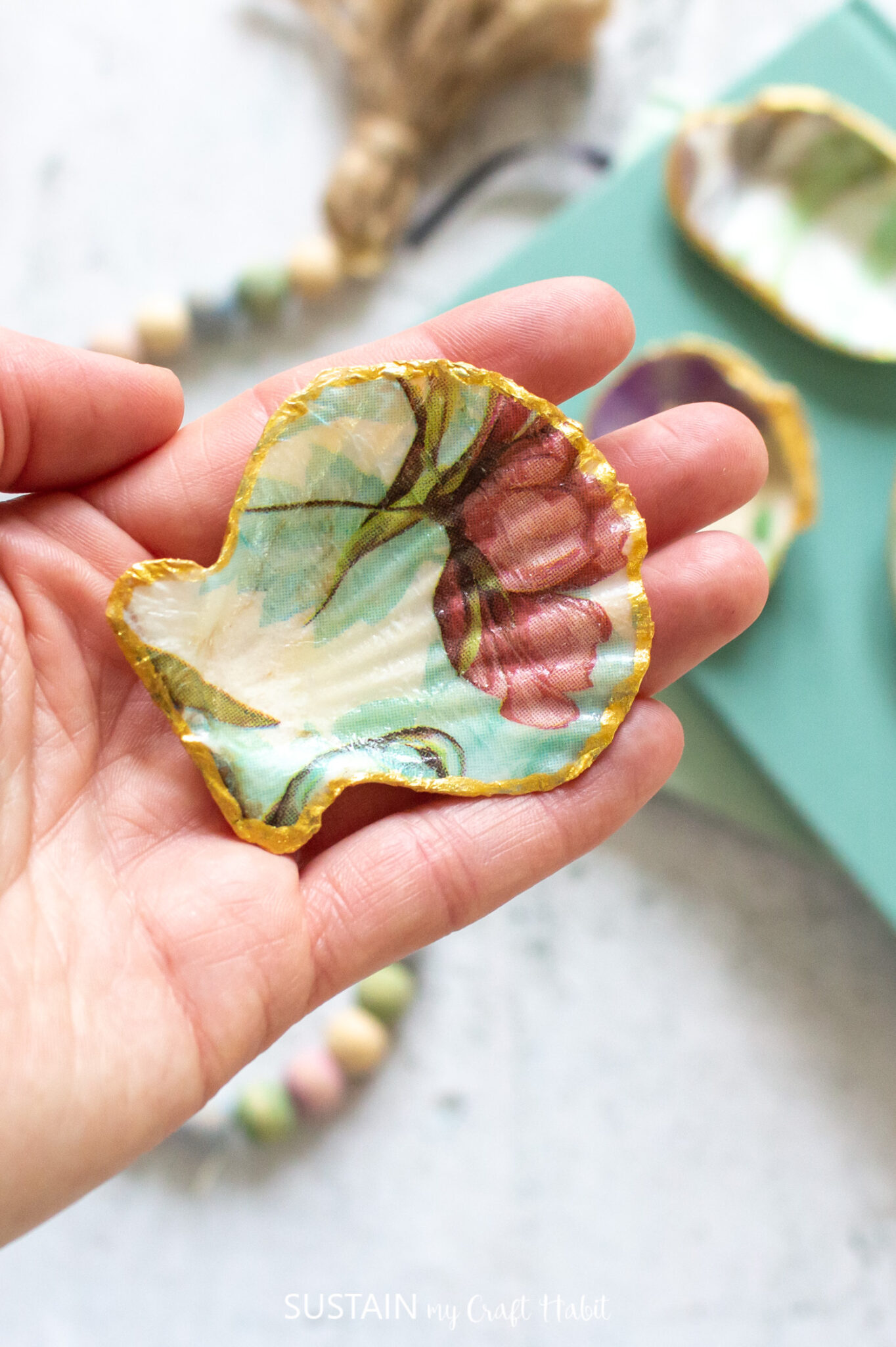 Sweet Seashell Trinket Dishes with Mod Podge