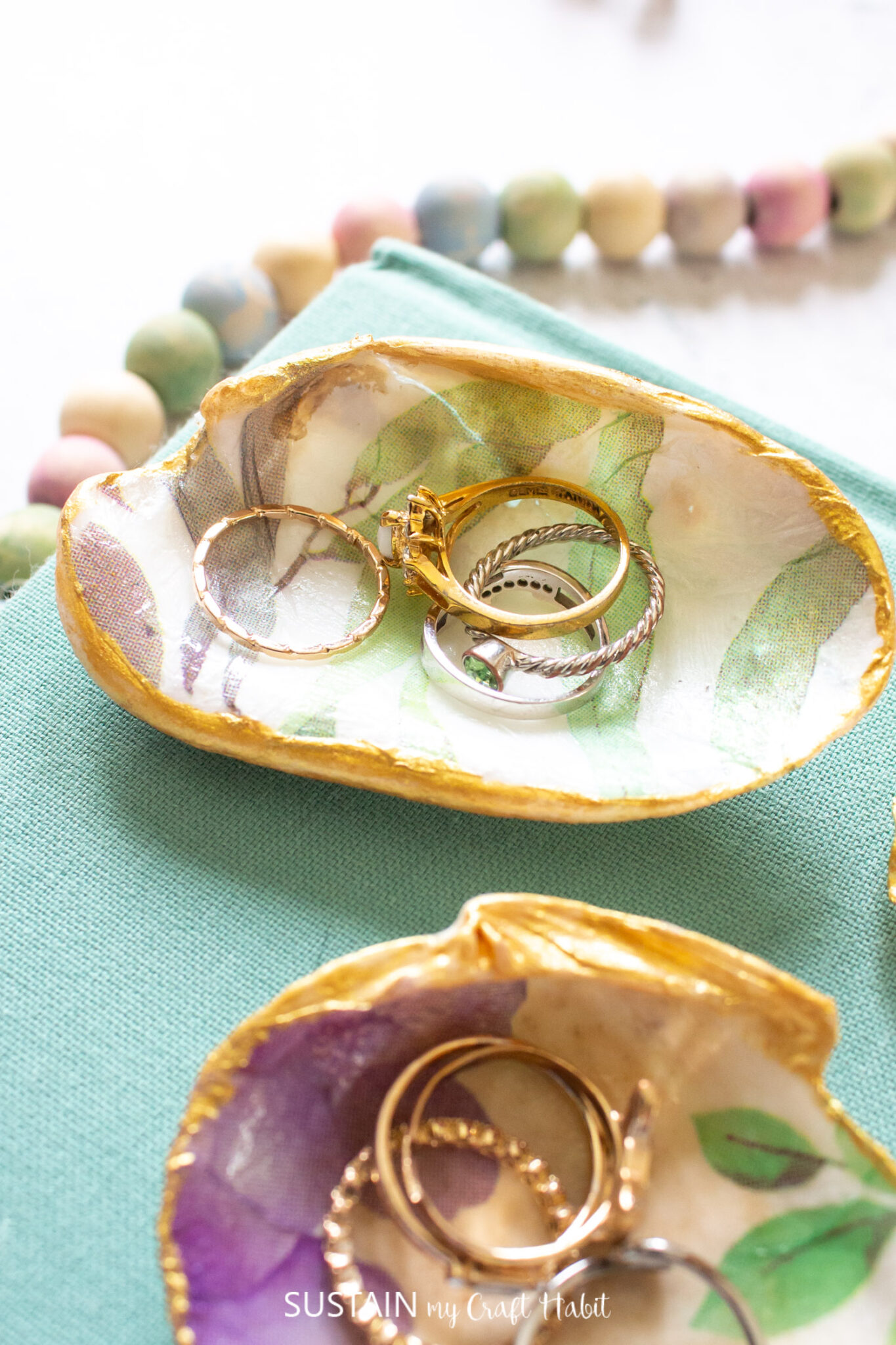 Sweet Seashell Trinket Dishes with Mod Podge