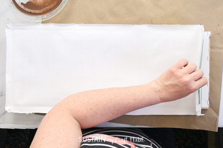 How to Decoupage on Canvas: Reverse Canvas Sign – Sustain My Craft Habit