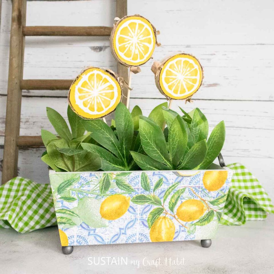 Summer Centerpiece Idea with Lemons – Sustain My Craft Habit