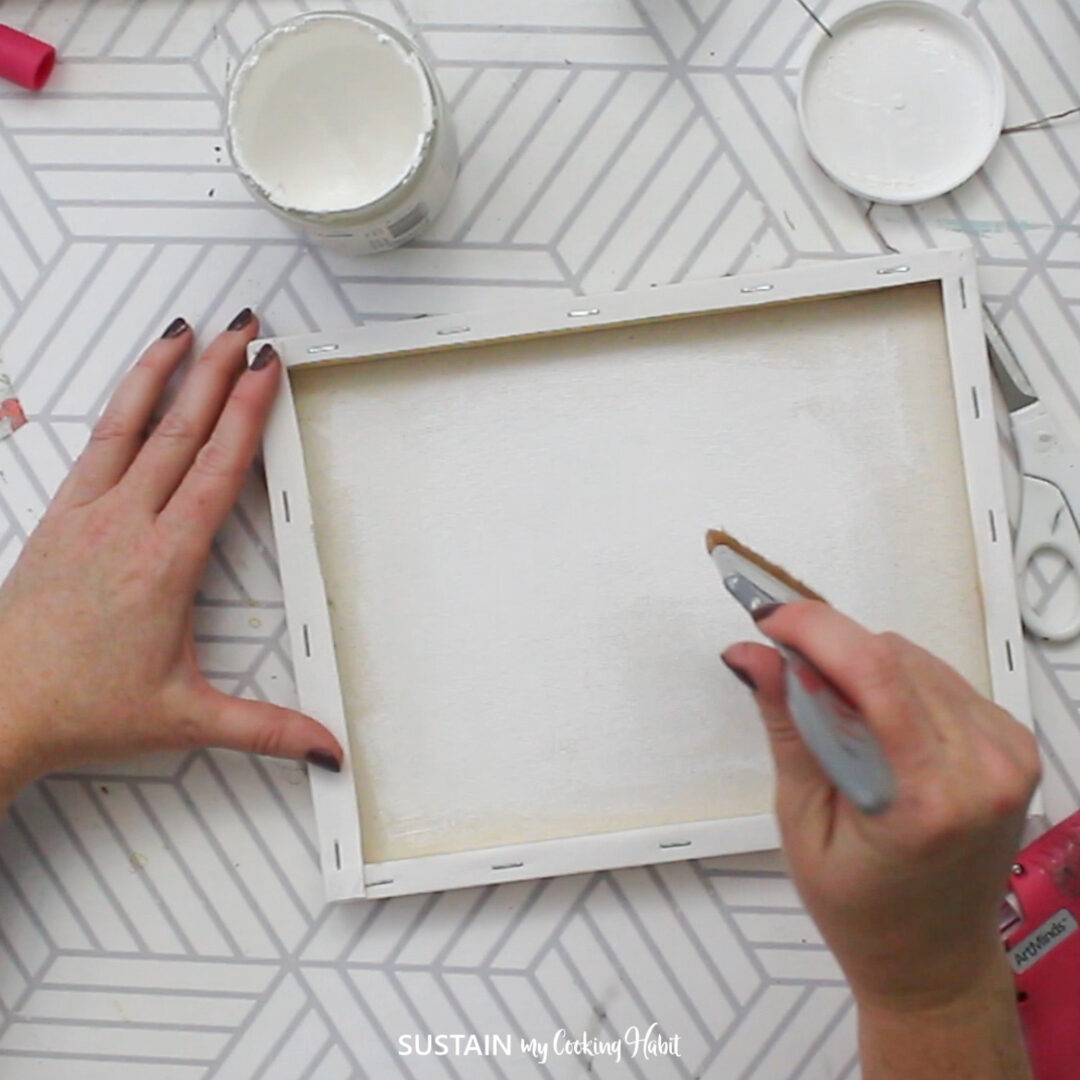 Christmas Busted Canvas Craft with Dollar Tree – Sustain My Craft Habit